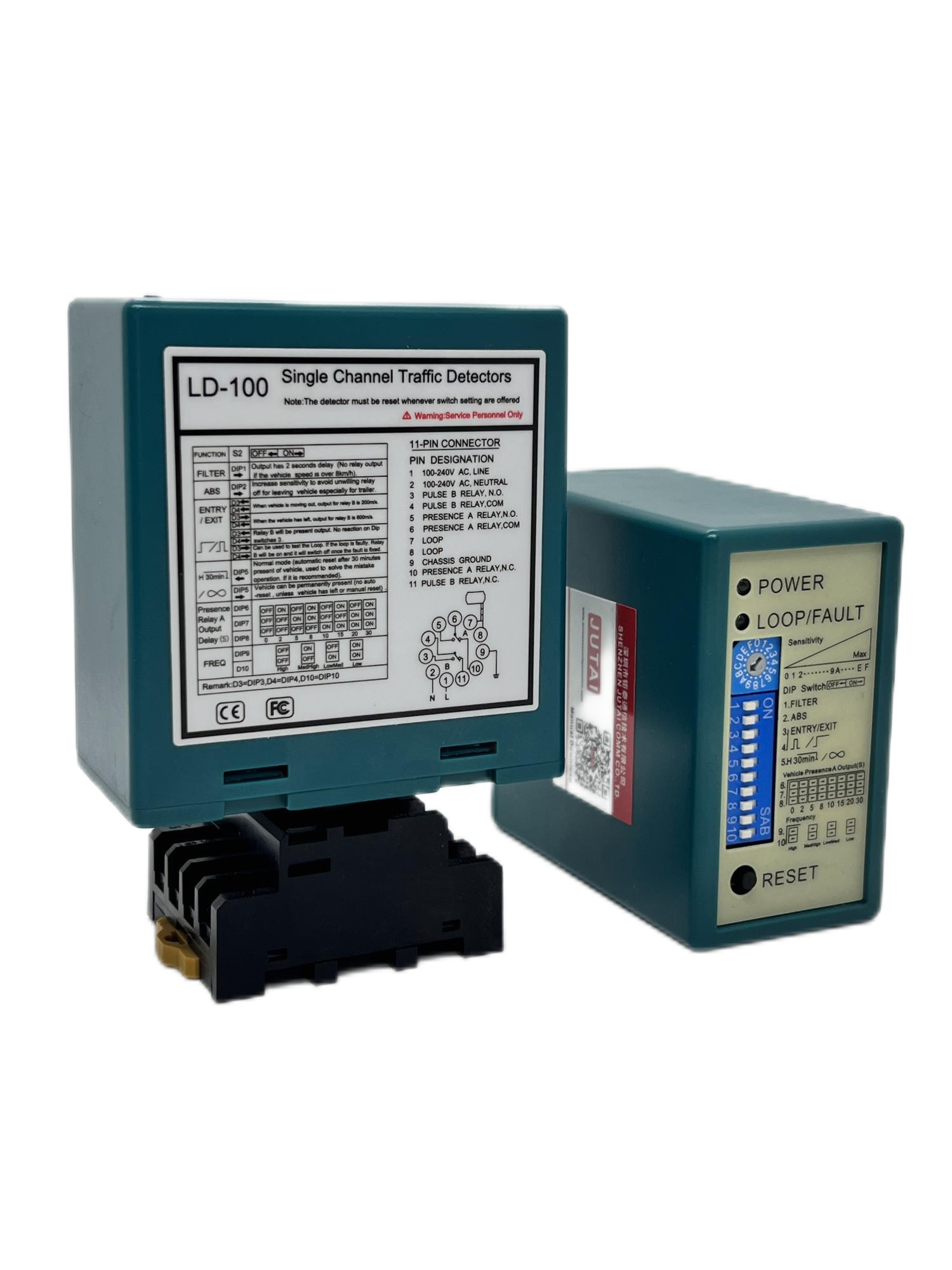 Safety Loop Detector Single Channel Loop Detector For Boom Barrier