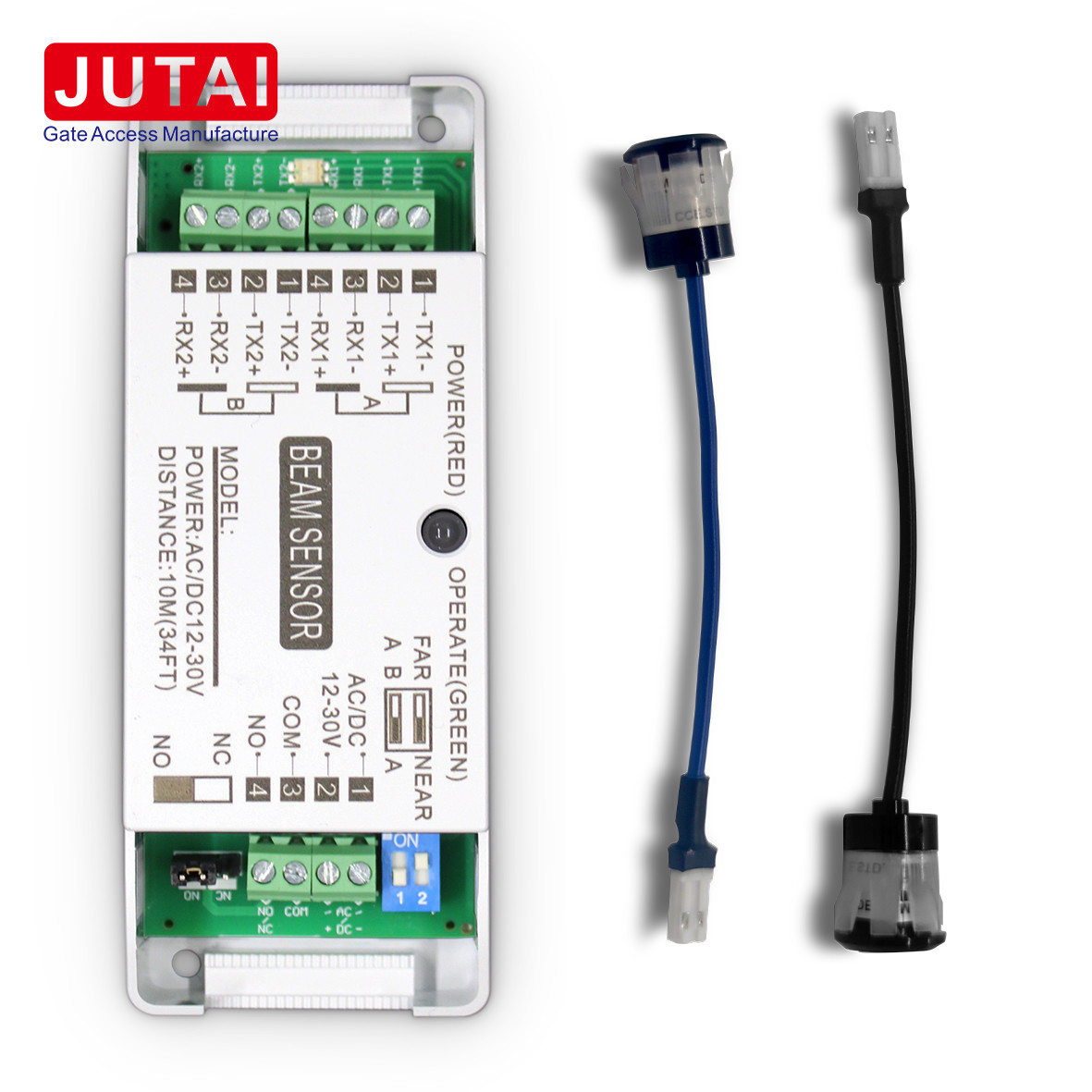 10m Infrared Beam Sensor Photoelectric Cell For Automatic Door Safety